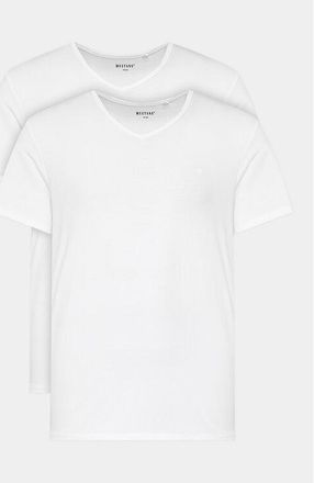 Mustang Jeans Mustang T-Shirt-Set 1014664 Weiß Regular Fit