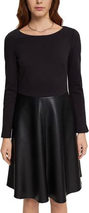 Esprit Damen 112EE1E313 Kleid, 001/BLACK, 44