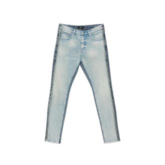 Purple Faded Panelled Jeans