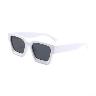 Generic Lunettes De Soleil &Agrave; Monture Carr&eacute;e For Hommes, Id&eacute;ales For Les Vacances, D&eacute;placements Quotidiens Et La Conduite(White)