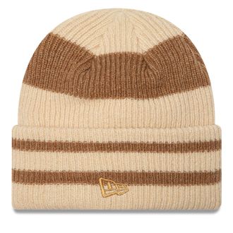 New Era M&uuml;tze New Era Stripe Cuff Knit Beanie 60580764 Beige
