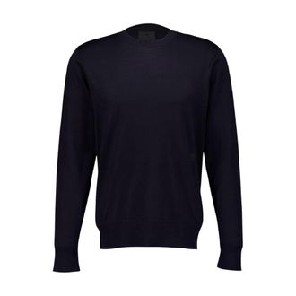 Givenchy Nachtblauer Baumwollseidenpullover - - Knitwear - Herren - Blau - S