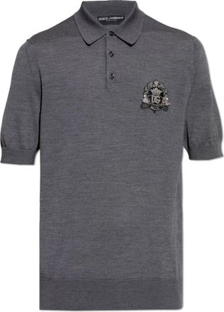 Dolce & Gabbana Homme, Tops, Gris, Taille: 2XL Polo Chemises