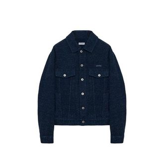 Loewe Veste Trucker en coton brillant m&eacute;lang&eacute;