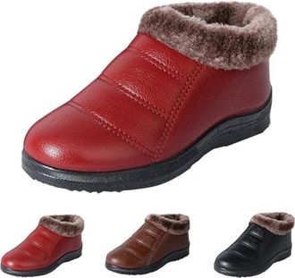 Generic Bottes dhiver &agrave; enfiler confortables pour homme - Bottes de marche thermiques &eacute;paisses et chaudes avec doublure en fourrure antid&eacute;rapante - Bottes de 