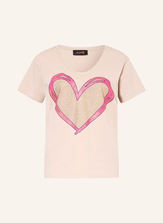 Miss Goodlife Miss Goodlife T-Shirt Mit Schmucksteinen beige