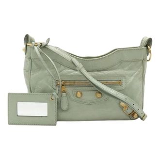Balenciaga Pre-owned Sac bandouli&egrave;re en cuir Giant Hip 2Way - Femme - Pre-owned - Vert - Taille: ONE Size