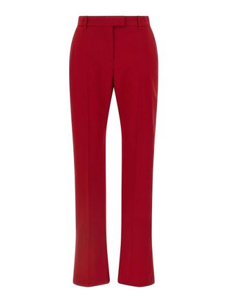 Alexander McQueen Pantalons Décontractés - Rouge