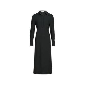 Victoria Beckham gebogenes Midi -Kleid bei Col - Schwarz