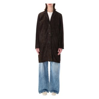 S.W.O.R.D 6.6.44 S.w.o.r.d 6.6.44, Femme, Manteaux, Brun, Taille: 40 FR Coat Fringed