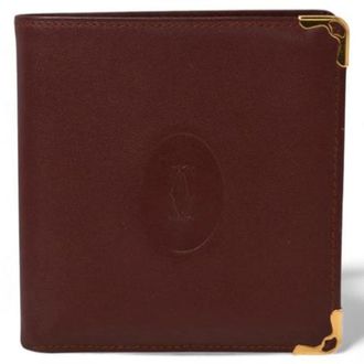 Cartier Portefeuille Bi-fold Pre-owned - Homme - Pre-owned - Rouge - Taille: ONE Size