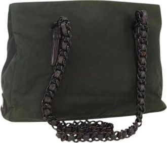Prada Sac bandouli&egrave;re vintage en nylon Pre-owned - Femme - Pre-owned - Vert - Taille: ONE Size
