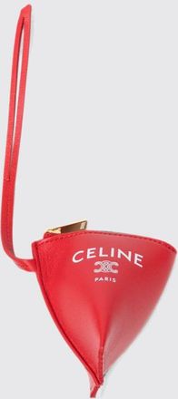 Celine Schl&uuml;sseletui aus glattem Lammleder mit Rei&szlig;verschluss und Logo