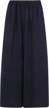 Comme Des Gar&ccedil;ons Hosen aus Wollgeorgette mit weitem Bein - - Trousers - Damen - Schwarzk - M