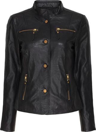 BTF-CPH Lederjacke - - Jackets - Damen - Schwarzk - 4XL