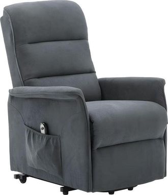 Vente-Unique Vente-unique - Fauteuil releveur électrique en tissu anthracite capucine
