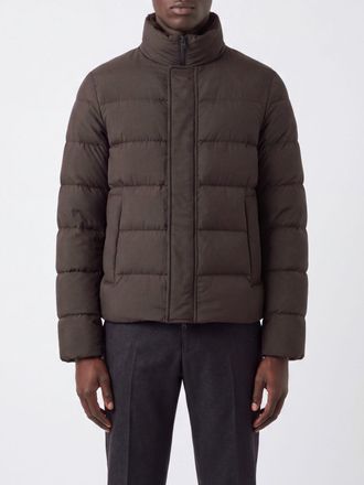 Herno Doudoune courte &agrave; col montant en nylon matelass&eacute; d&eacute;perlant