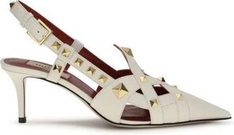 Valentino Garavani Femme, Chaussures, Beige, Taille: 40 EU Escarpins en cuir de ch&egrave;vre