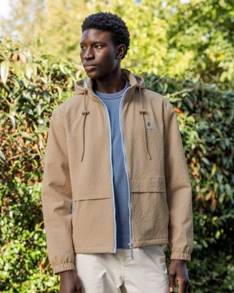 Faguo Blouson imperm&eacute;able taupe
