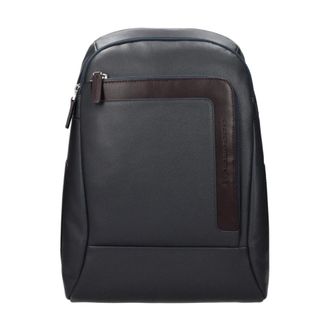Piquadro Lederrucksack mit mehreren F&auml;chern - - Bags - Herren - Grau - ONE SIZE