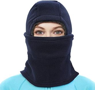 Generic Chapeau dhiver chaud d&eacute;contract&eacute; en peluche au crochet multicolore pour femmes chapeaux en tricot casquettes de baseball pour tout-petits filles, bleu