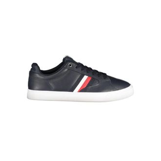 Tommy Hilfiger Leather Sneaker - - Shoes - Herren - Blau - 46 EU