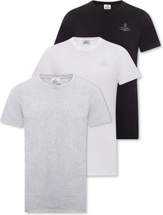 Vivienne Westwood Homme, Tops, Gris, Taille: M T-shirt lot de trois