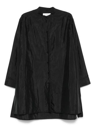 Jil Sander chemise en satin - Noir