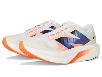 New Balance Mens FuelCell SuperComp Elite V4 Running Shoe, White/Angora/Hot Mango, 9.5