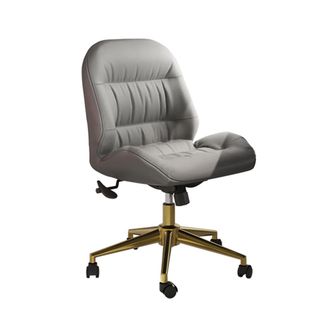 Generic Drehbarer Leder-Heimb&uuml;rostuhl - 360&deg; Ergonomisch Verstellbarer Schreibtischstuhl Mit Lordosenst&uuml;tze for Schlafzimmer, Arbeitszimmer Und Schminktisch(G