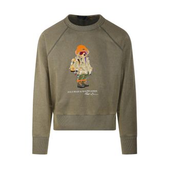 Ralph Lauren Rundhals-Sweatshirt - - Sweatshirts & Hoodies - Herren - Gr&uuml;n - S