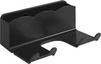 Generic Wandhalterung für Haartrockner - Edelstahl, Organizer, Haken | Universalablage mit Ablage und modernem Design, multifunktionale Halterung für Badezimm