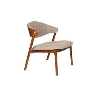 Dutchbone Lounge Chair Babington Walnut