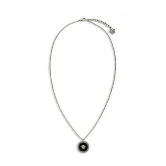 Versace unisex, Accessoires, Gris, Taille: ONE Size Collier Circulaire Medusa en Argent