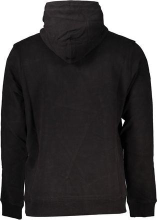 Tommy Hilfiger Logo-Embroidered Cotton Hoodie - Black