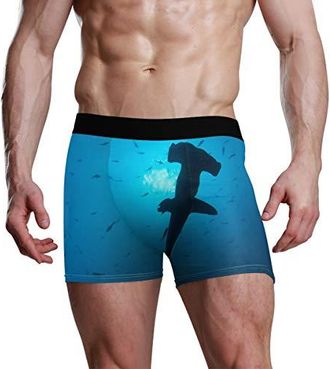 Montoj Montoj Boxer extensible pour homme Motif requins marteau marteau marteau festonné - - M