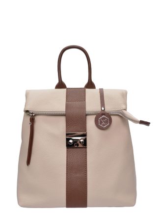 Luisa Vannini Zweifarbig Rindsledertasche
