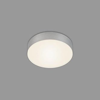 Briloner Plafonnier LED sans cadre, LED plafonnier, LED montage en saillie, température de couleur blanc chaud, Ø157 mm, argenté