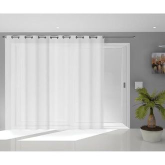 Soleil d'Ocre Noemie Voilage, Segel, Polyester, Weiß, 280 x 250 cm