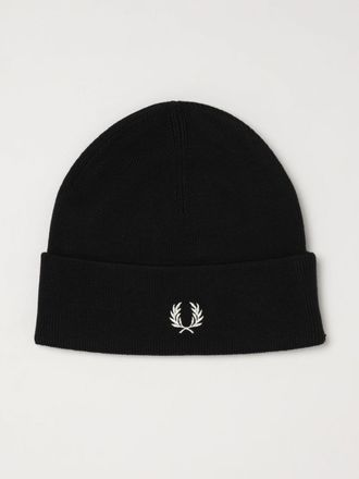 Fred Perry Bonnet beanie en m&eacute;lange de laine et coton avec logo brod&eacute;