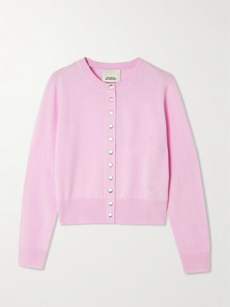 Isabel Marant Cardigan En Laine M&eacute;rinos Et Cachemire M&eacute;lang&eacute;s Idesia - Rose