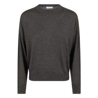 PESERICO Pullover aus Wolle und Lurex - - Knitwear - Damen - Grau - L