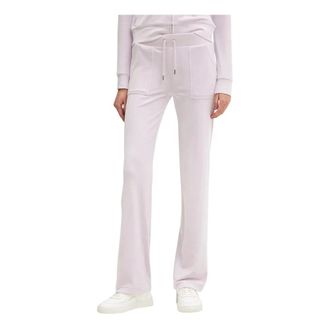 Juicy Couture Classic Velour Del Ray Pant - - Trousers - Damen - Lila - M