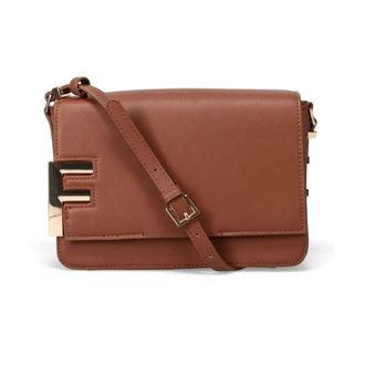Fracomina Braune Schultertasche mit verstellbarem Riemen - - Bags - Damen - Braun - ONE SIZE