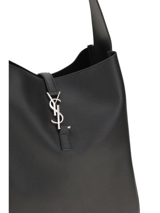 Saint Laurent Womens Shoulder Bag Le 5 &Agrave; 7 Black Calf Leather