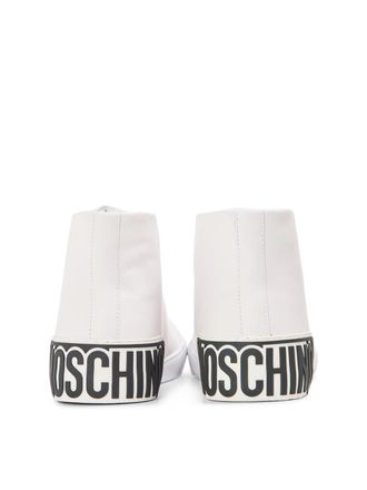 Moschino Mens Vulc 25 Sneaker White Leather