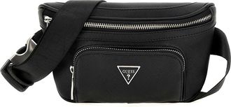 Guess Certosa Saffiano Eco Compact Bum Bag Black