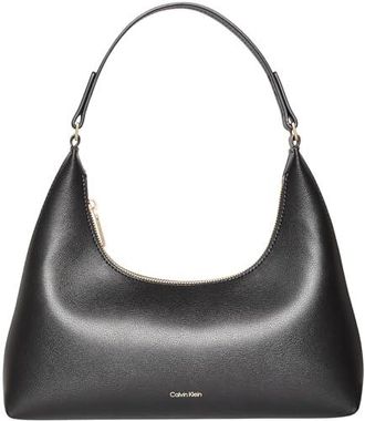 Calvin Klein Foil Logo Conv ShouLder Bag Lv04F3272G, Crossover Femme, Black (Black/Toasted Coconut), Taille Unique