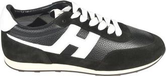 Hogan Homme, Chaussures, Noir, Taille: 43 1/2 EU Chaussures Plates
