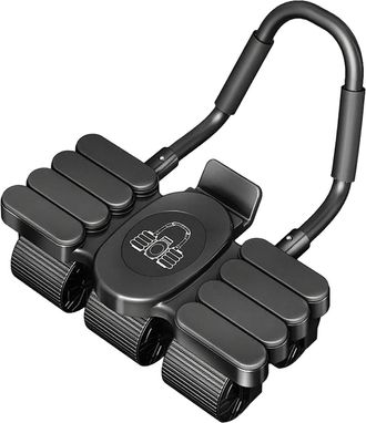 Generico Von der automatischen R&uuml;cklaufkante der Rolle | Design mit 6 R&auml;dern | Bauchmuskel-Trainingsger&auml;t mit Halterung f&uuml;r Mobiltelefone f&uuml;r Fitnesstraining